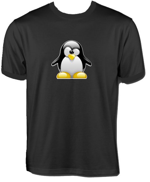 T-Shirt - 3D Tux | T-Shirts | Bekleidung | Linux Fanartikel im Tux ...
