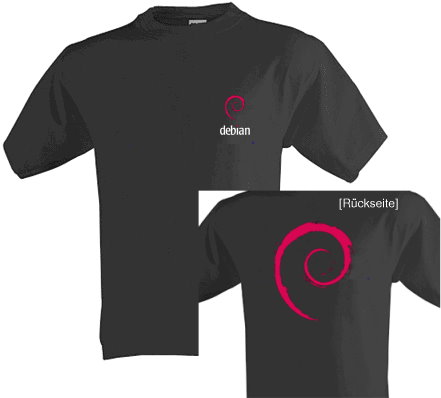 T-Shirt - Debian Standard | T-Shirts | Bekleidung | Linux Fanartikel im ...