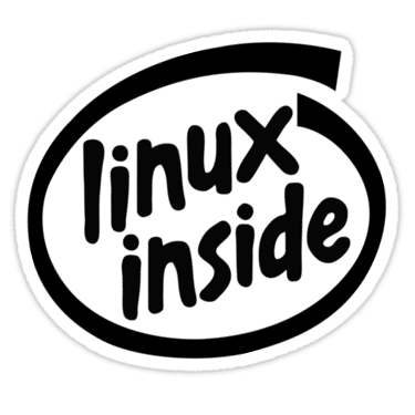 Notebook-Sticker - Linux inside Kontur | Notebook Aufkleber | Aufkleber ...