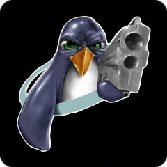 Notebook-Sticker - Tux Gun | Notebook Aufkleber | Aufkleber | Linux ...